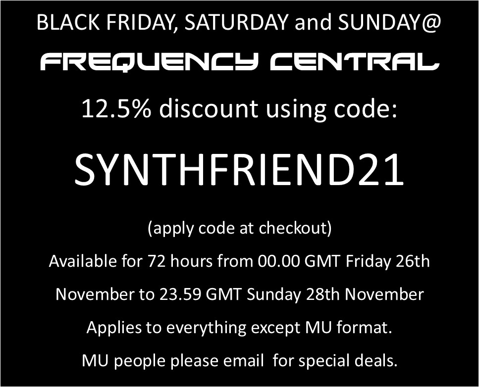 Frequency Central Black Friday Weekend Coupon Code For Eurorack MOD